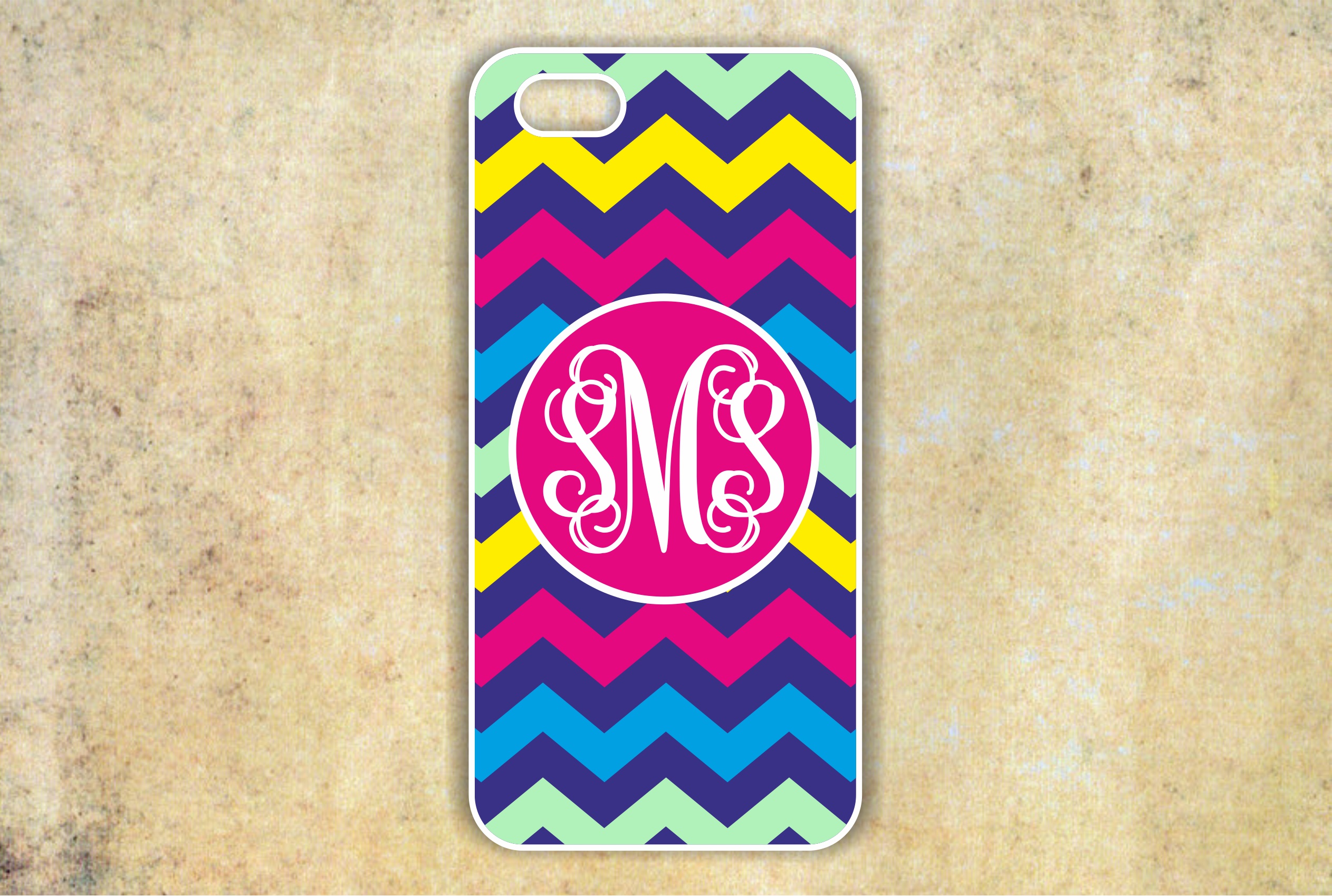 Monogrammed Chevron Iphone 5 Case - Personalized Hard Cases For Phones ...